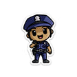 The Female Police Officer Sticker