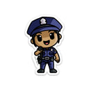The Female Police Officer Sticker