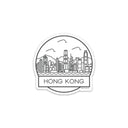 Blank Tag Co.® Waterproof Sticker - Hong Kong Cityscape
