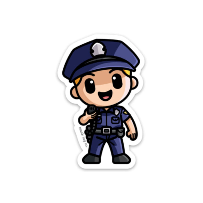 The Male Police Officer Sticker