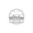 The San Juan Cityscape Sticker