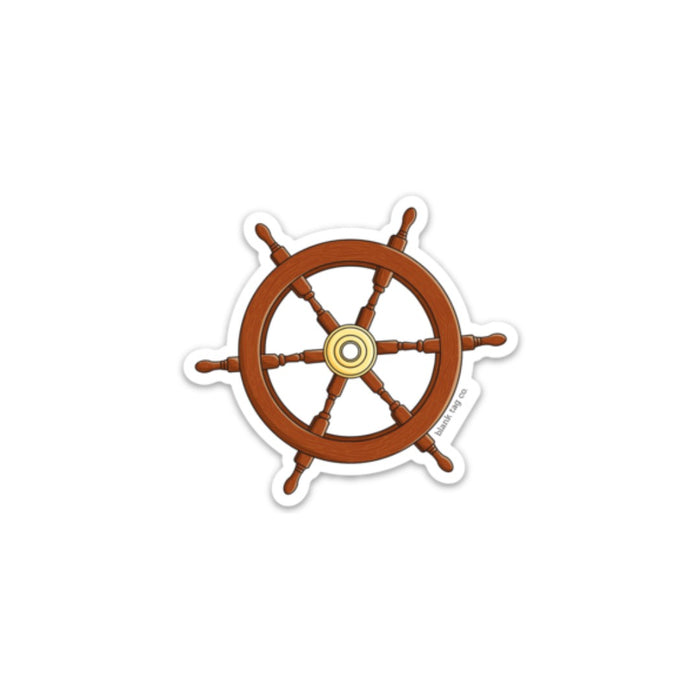 The Ship's Wheel Sticker