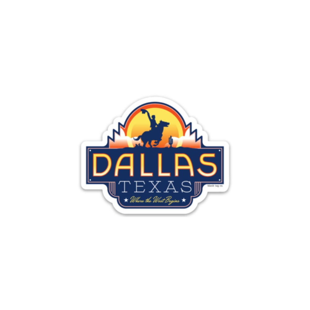 The Dallas City Badge Sticker