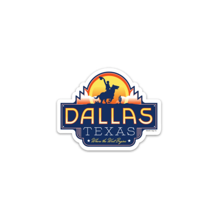 The Dallas City Badge Sticker